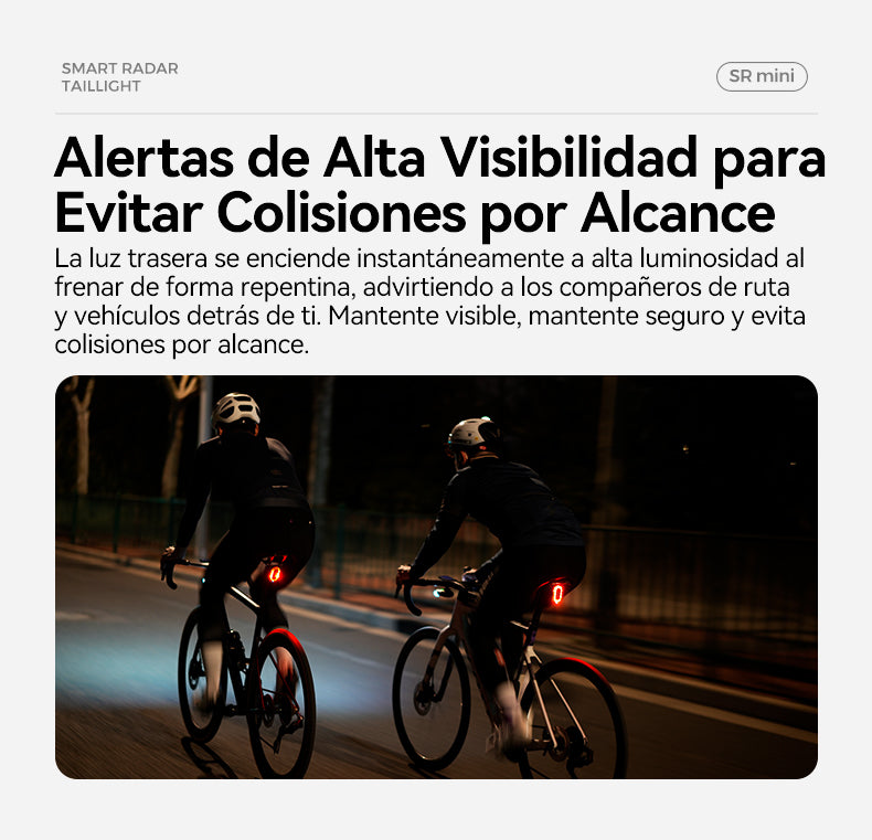 Luz Radar Inteligente SR Mini iGPSPORT – SERJAF Chile